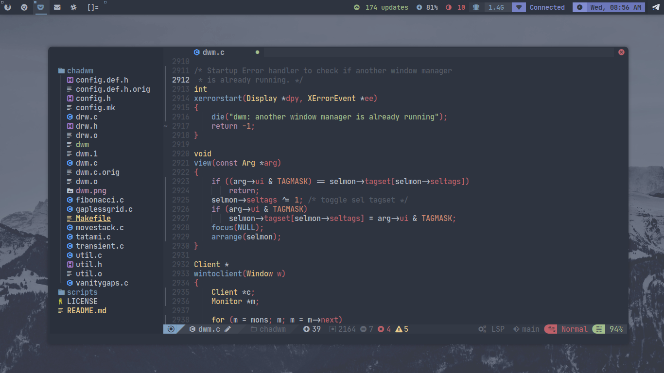 How do I get chadwm like bar with dwmblocks : r/suckless
