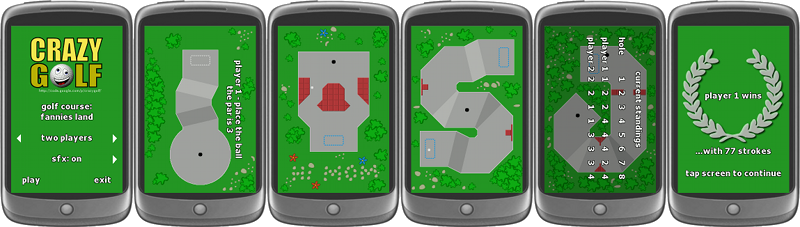 GitHub - smurf667/crazygolf: A touch screen based crazy golf game