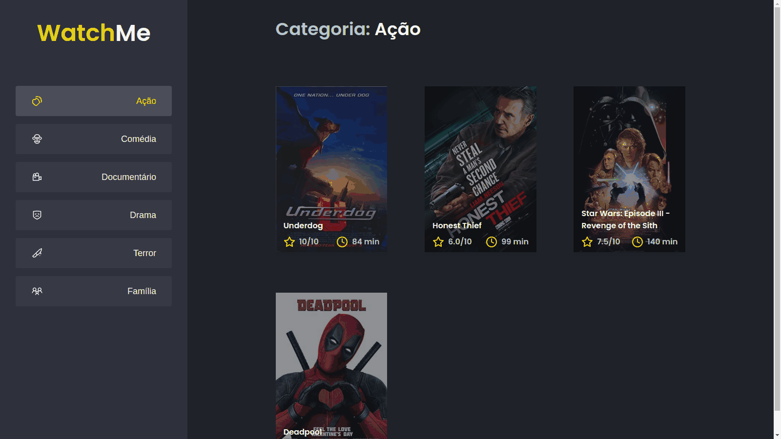 Listing Movies From A Fake API Using JSON Server