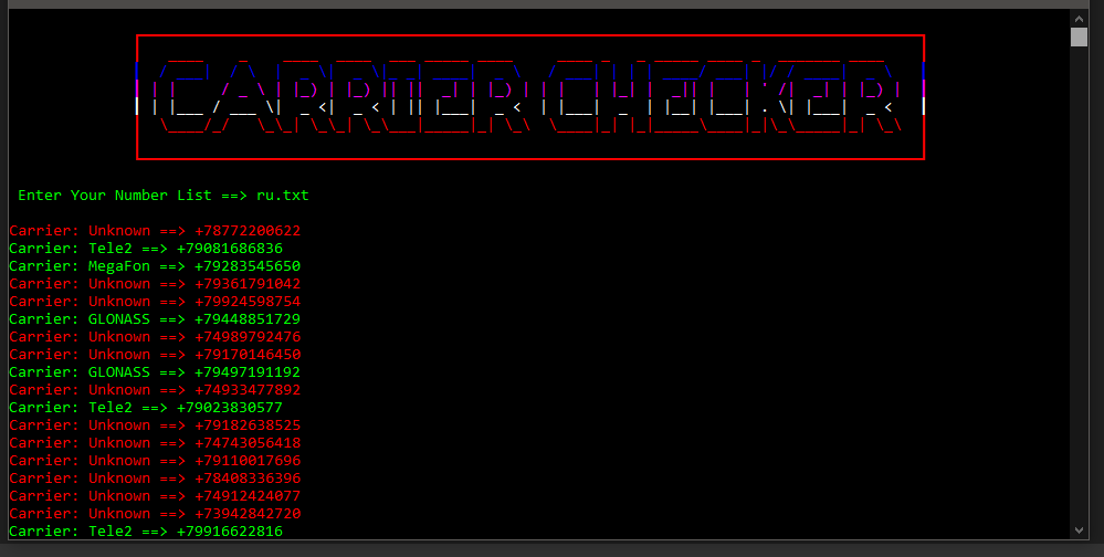 GitHub - thepythoncode97/Number-Carrier-Lookup: 电话号码运营商检查器