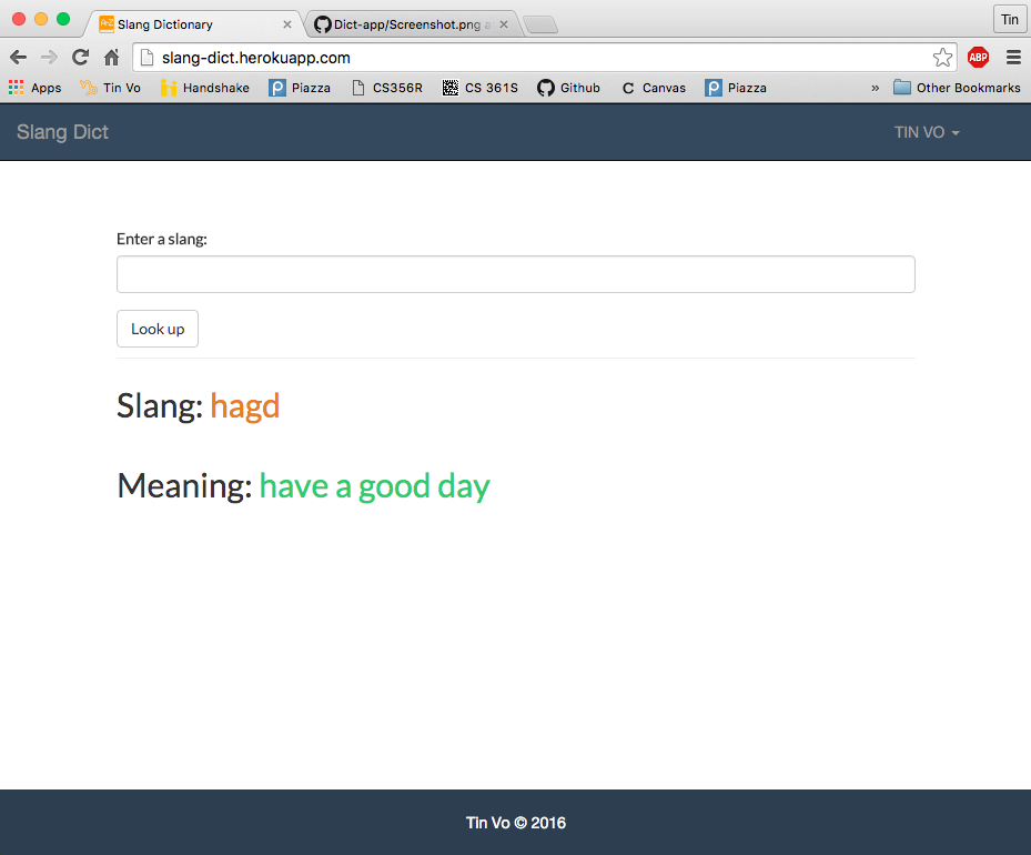 GitHub Ntinvo Dict app A Slang Dictionary App