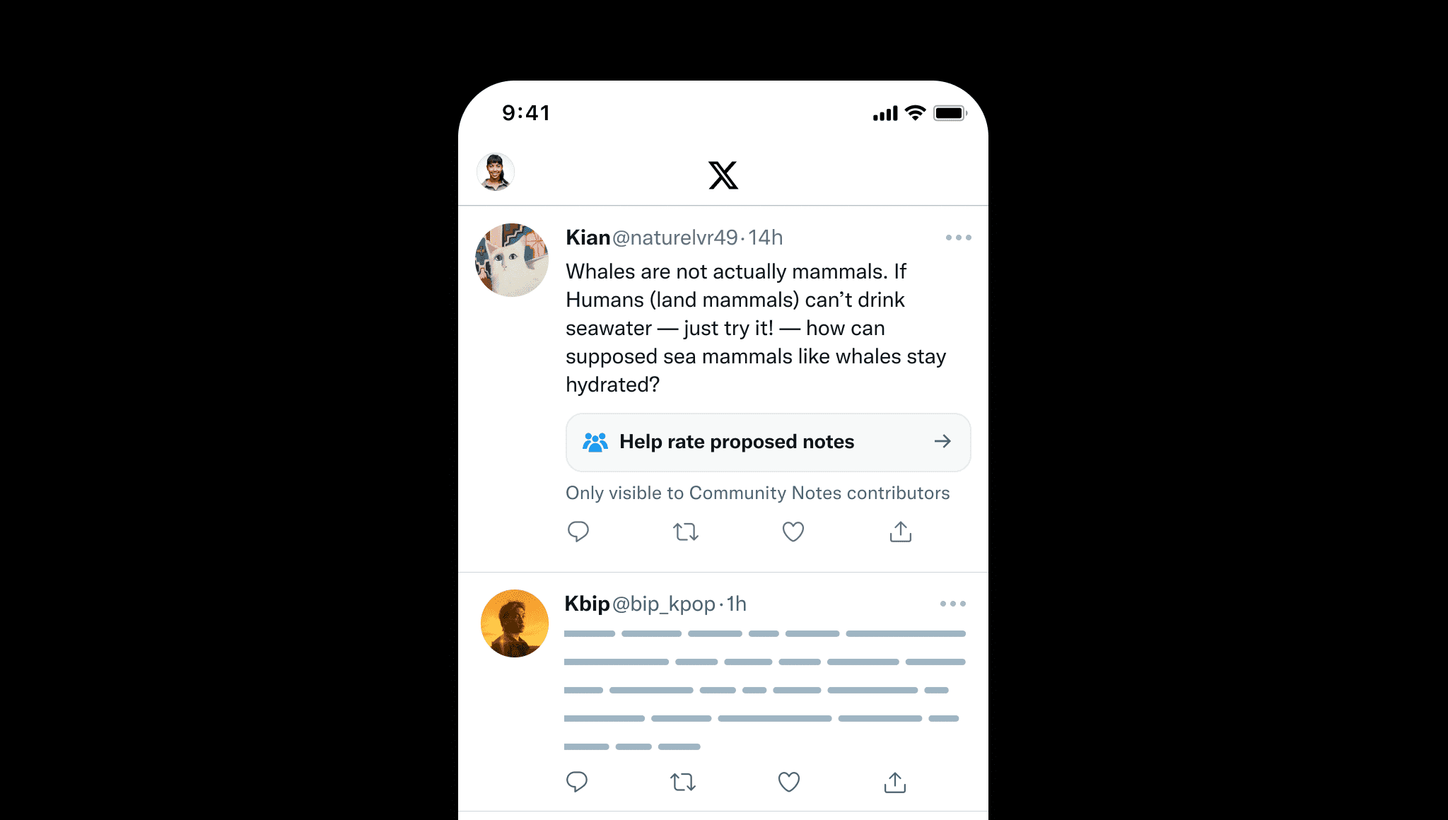 Notes Shown On X