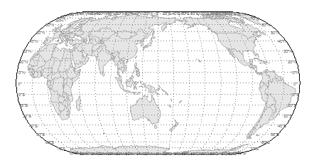 Blank World Map Pacific Centered - Map