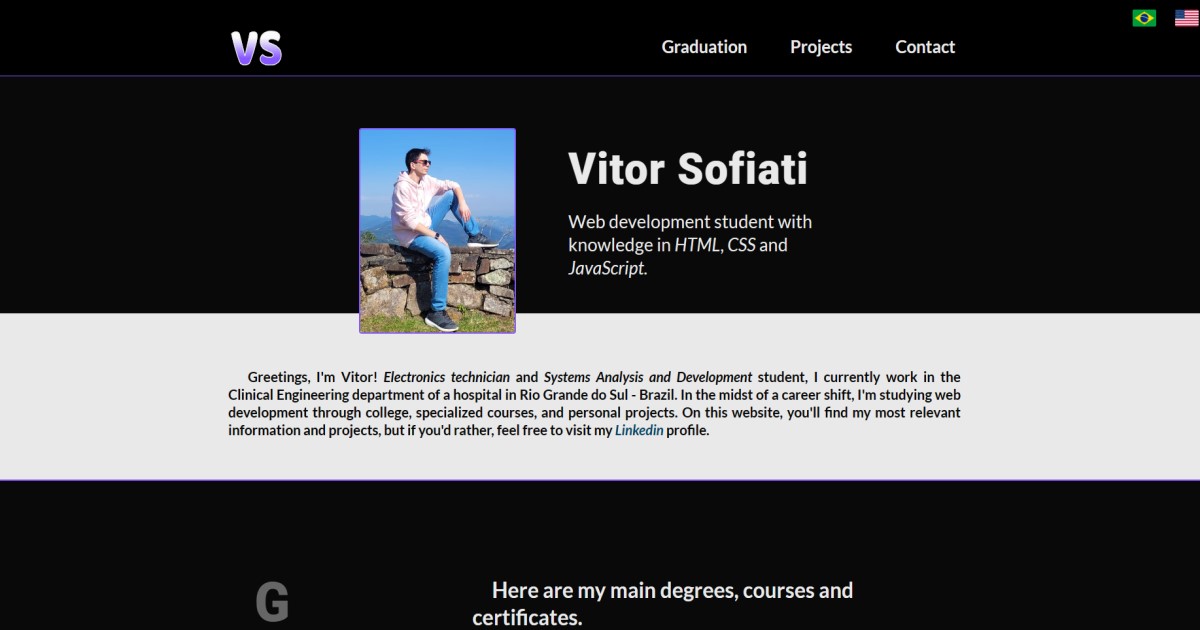 Vitor Sofiati | Web Developer