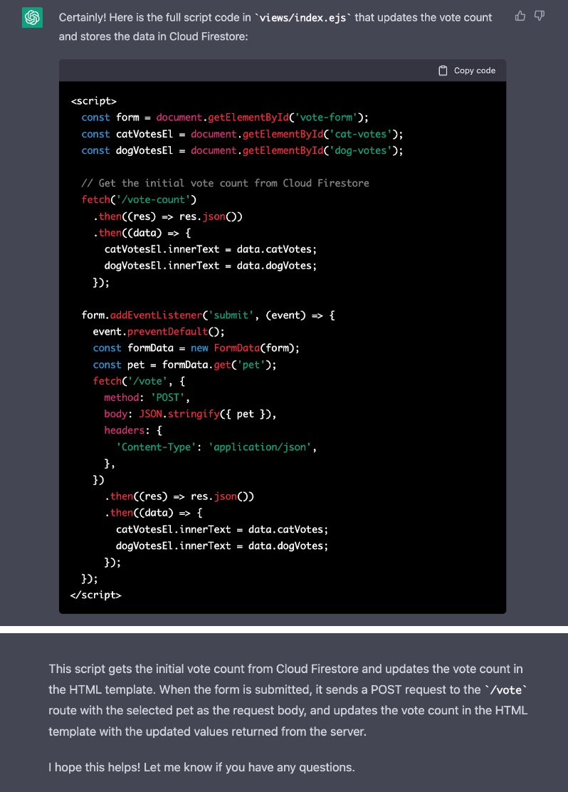 GitHub - vmehmeri/chatGPT-cat-dog-voting-app: A web app entirely ...