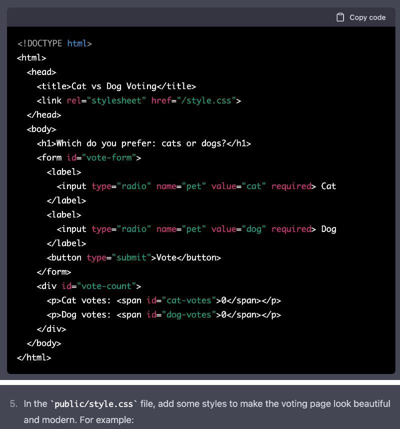GitHub - vmehmeri/chatGPT-cat-dog-voting-app: A web app entirely ...