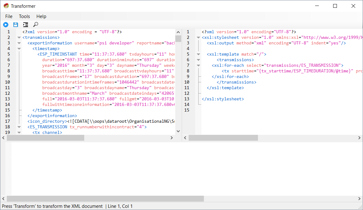 GitHub - willemvlh/Transformer: XSL transformation for the masses