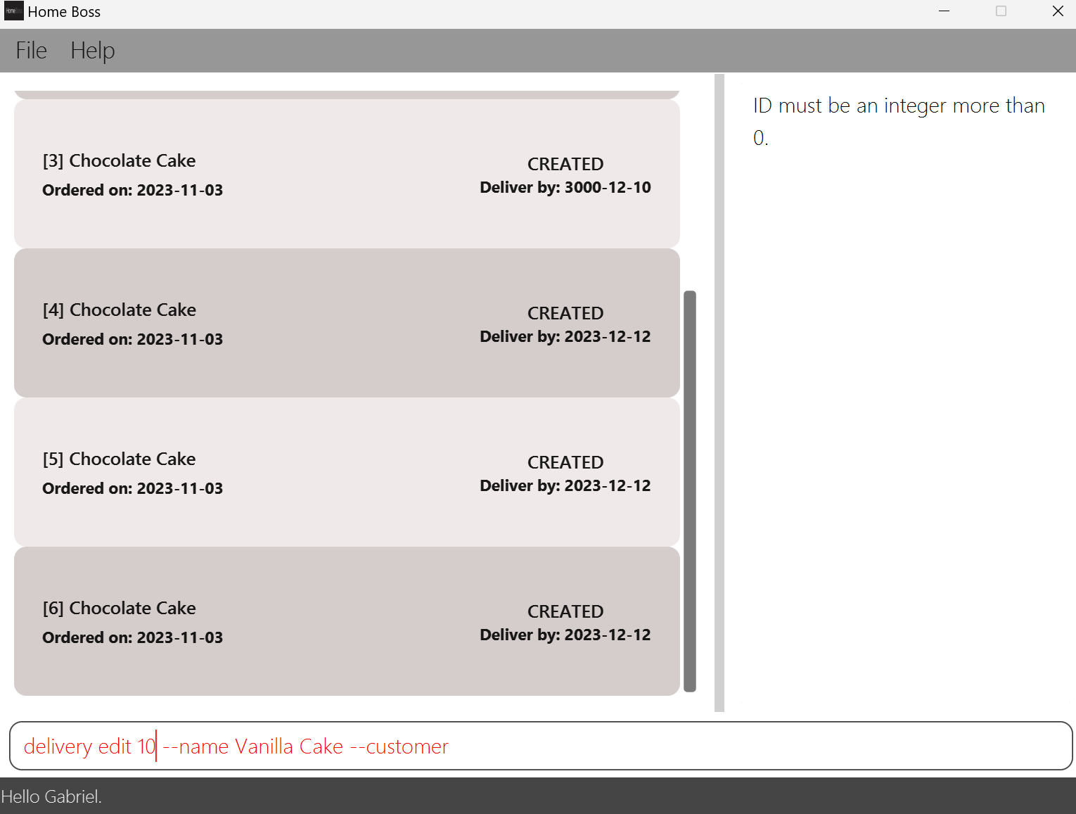 Bug for delivery edit · Issue #12 · wj331/ped · GitHub