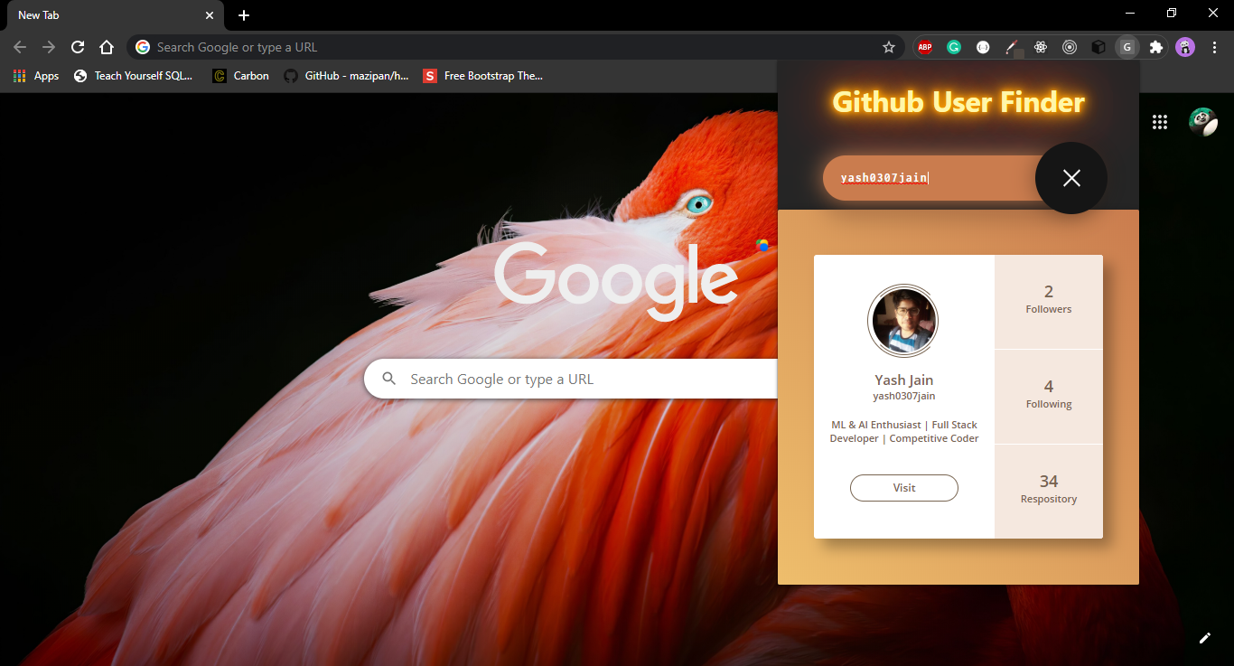 GitHub - yash0307jain/github-user-finder: Github user finder is a ...