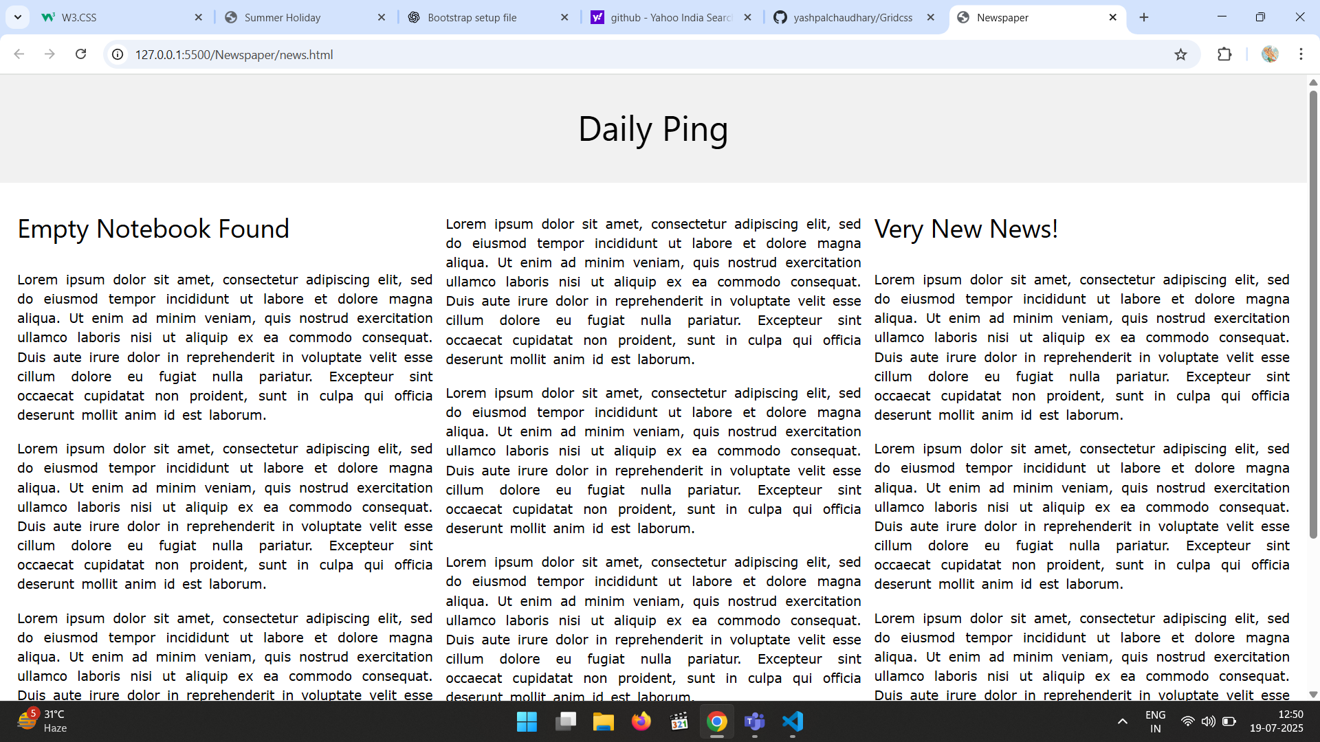 GitHub - yashpalchaudhary/html-templates-using-grid-css · GitHub
