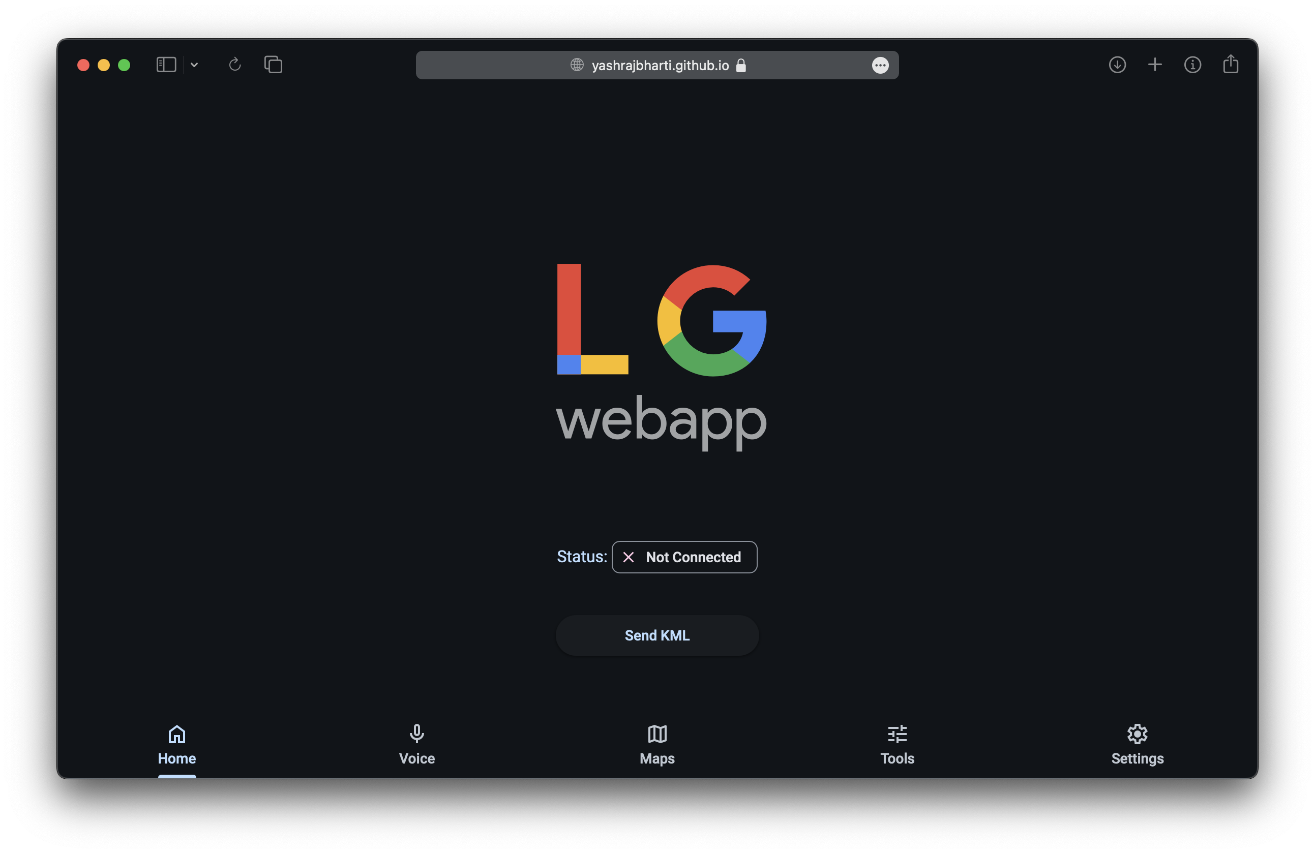 LG web app