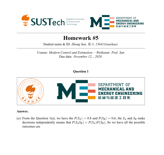 GitHub Zhuhu00 SUSTech hw template 
