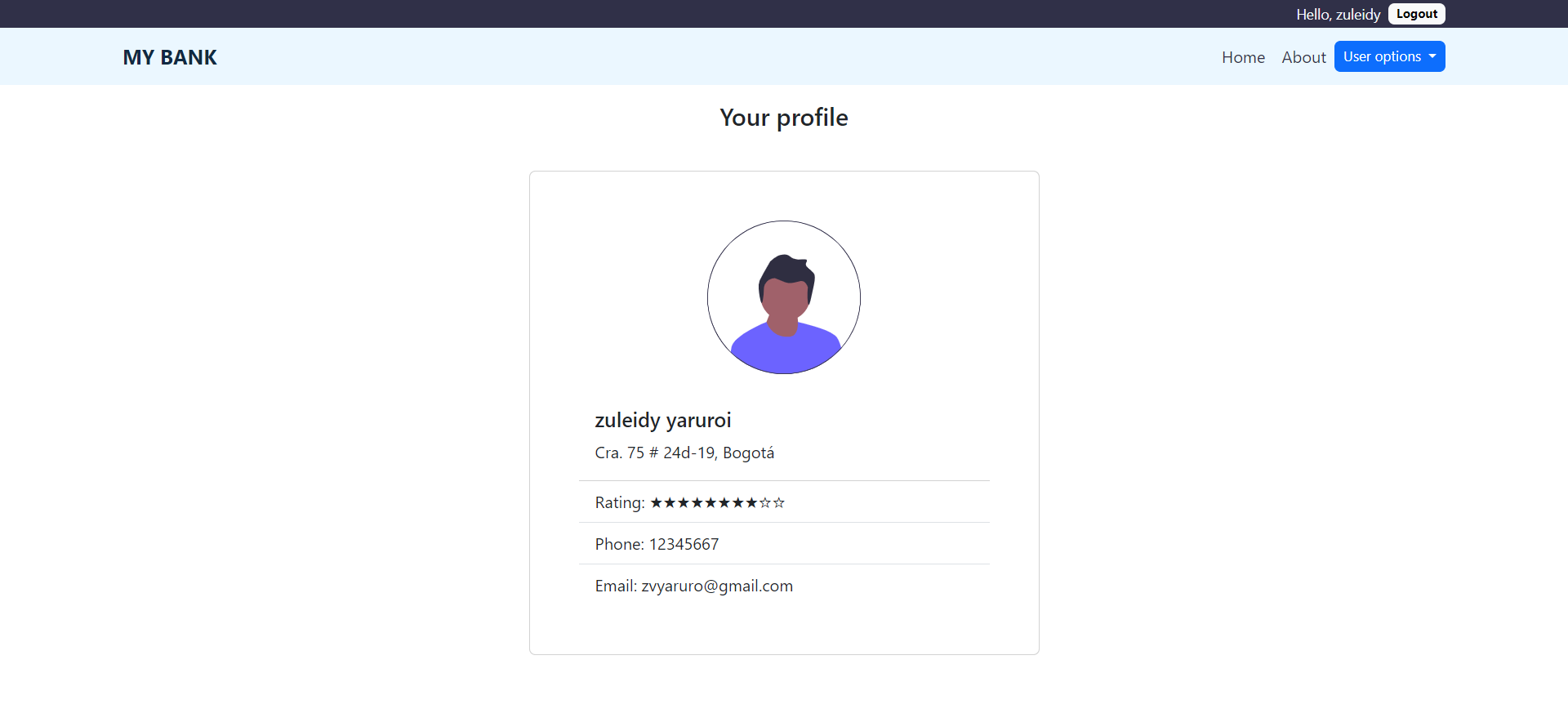 GitHub - zuleidyyaruro/banking-app-client: banking application for ...